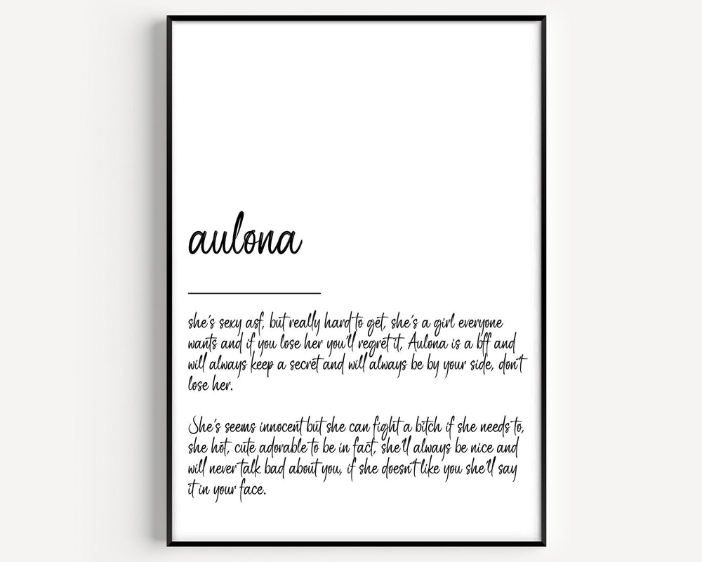 Aulona Definition Print - Magic Posters