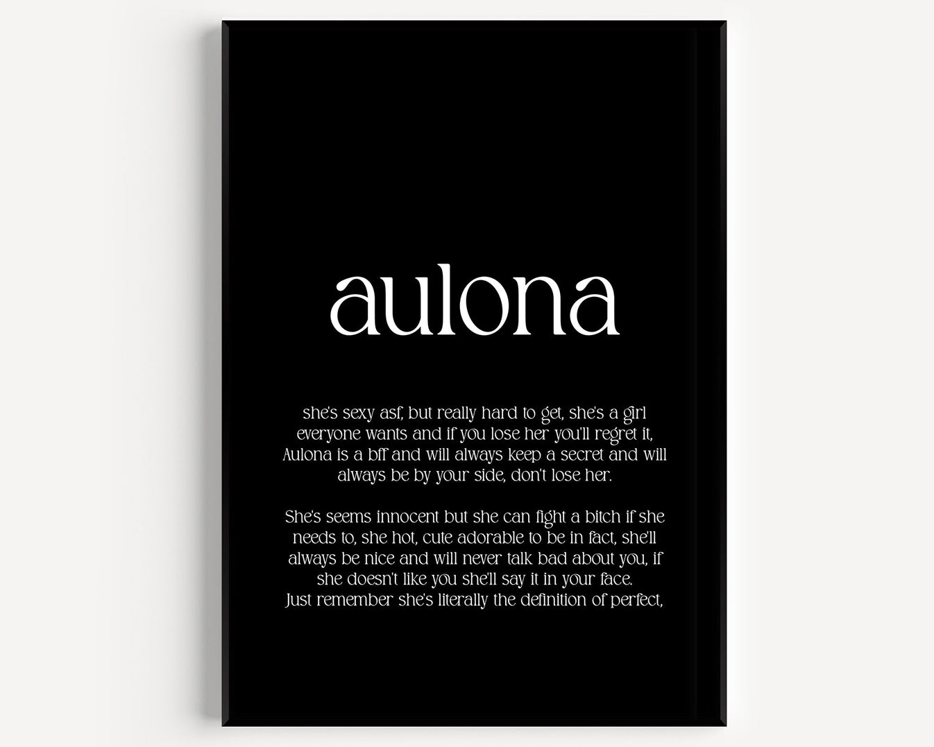 Aulona Definition Print - Magic Posters