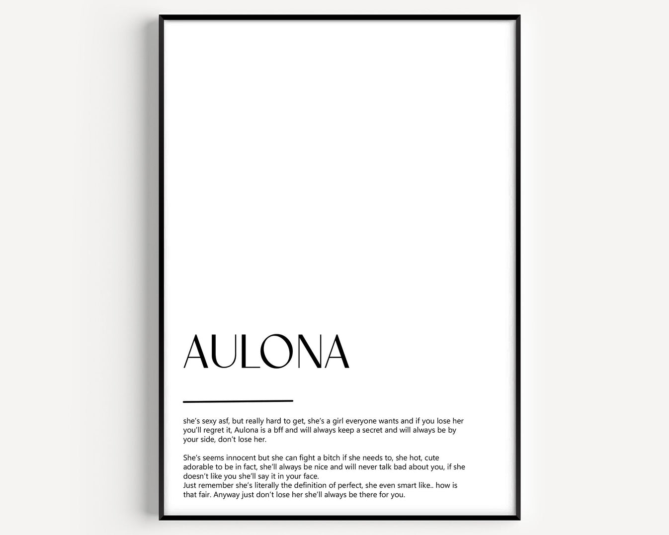 Aulona Definition Print - Magic Posters