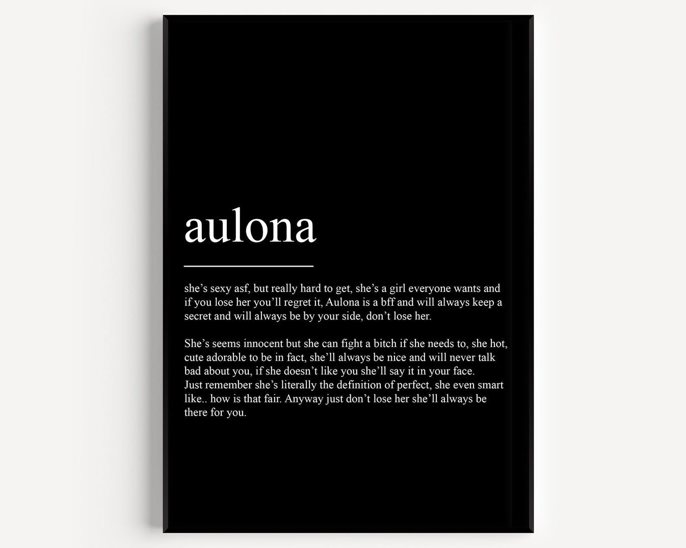 Aulona Definition Print - Magic Posters