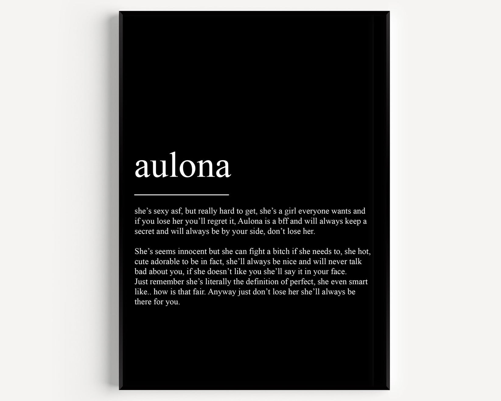 Aulona Definition Print - Magic Posters