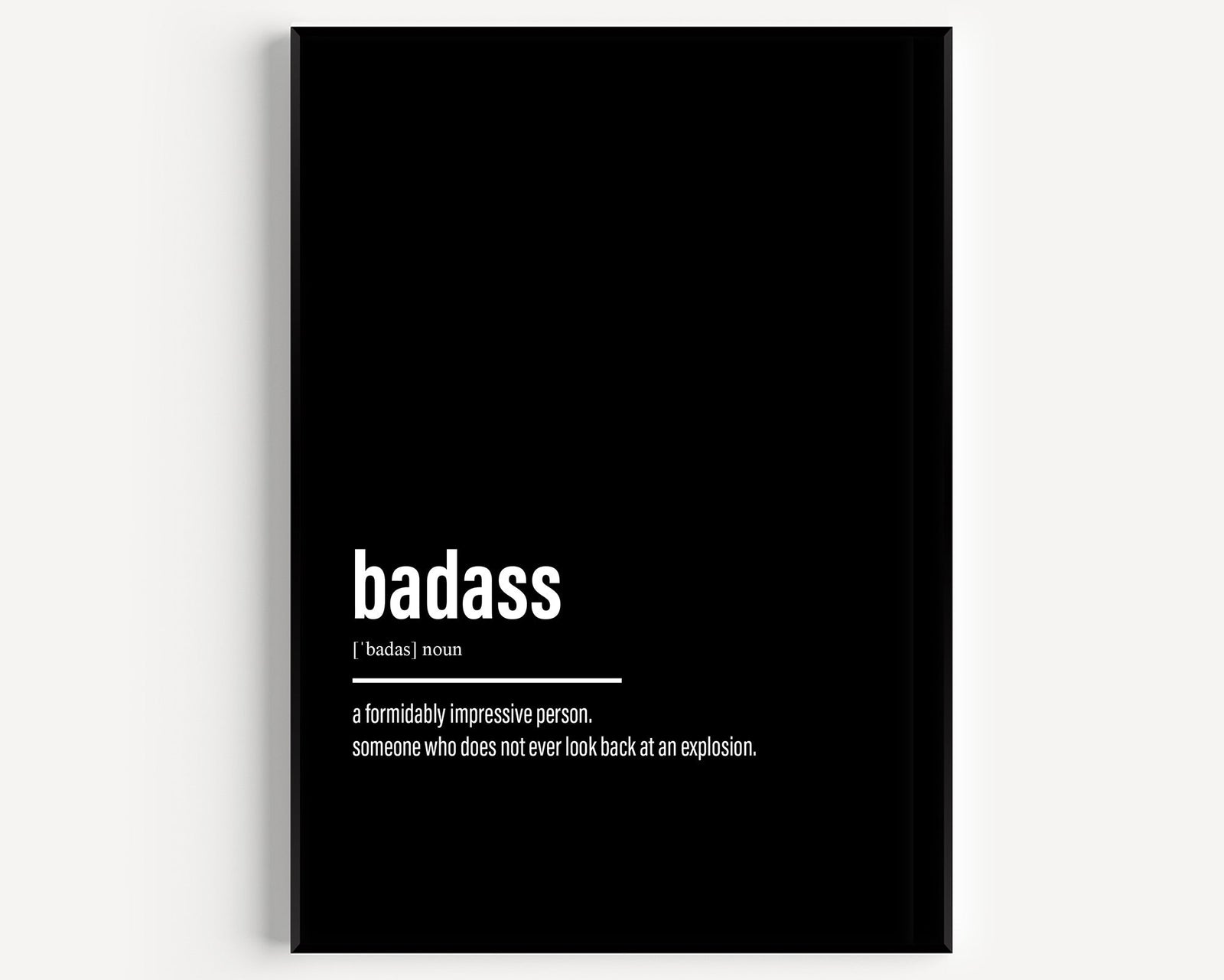 Badass Definition Print - Magic Posters