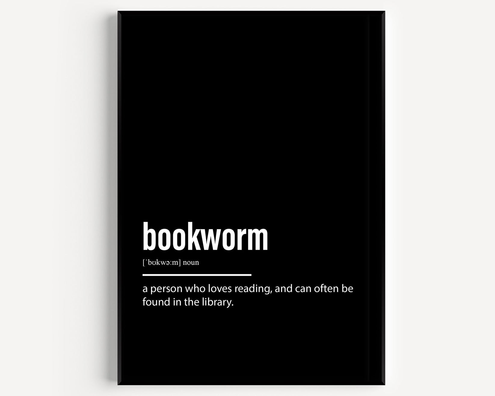 Bookworm Definition Print - Magic Posters