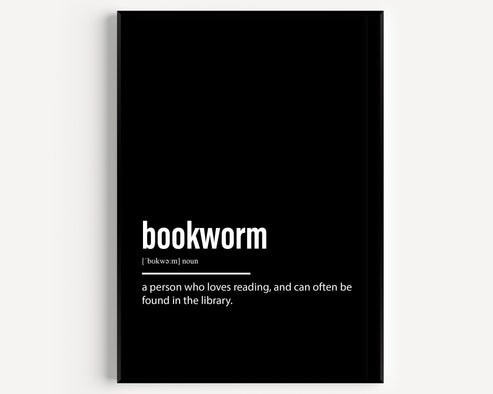 Bookworm Definition Print - Magic Posters