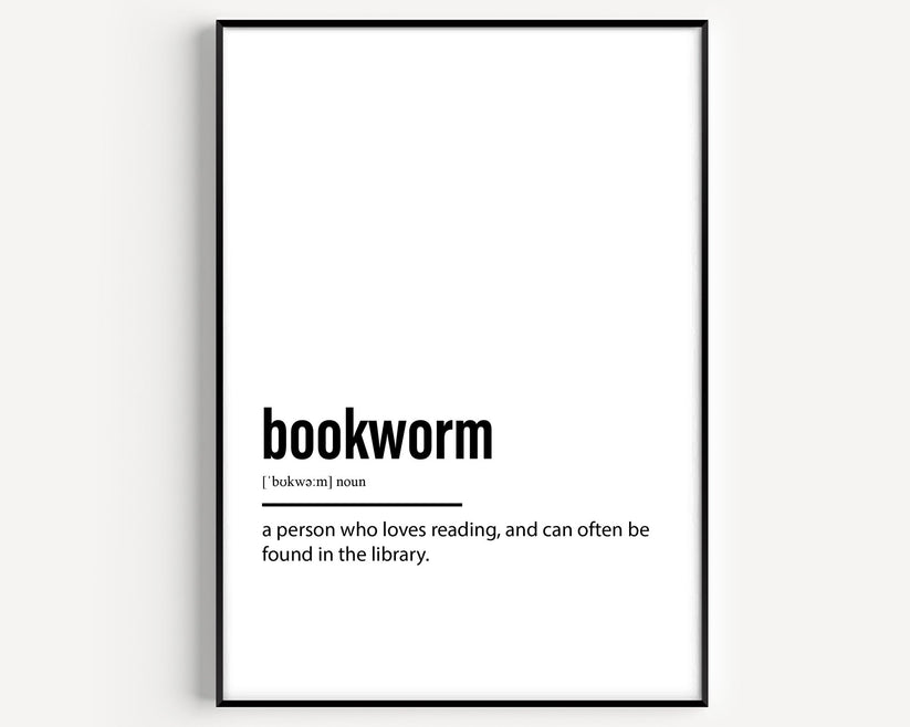 Bookworm Definition Print - Magic Posters