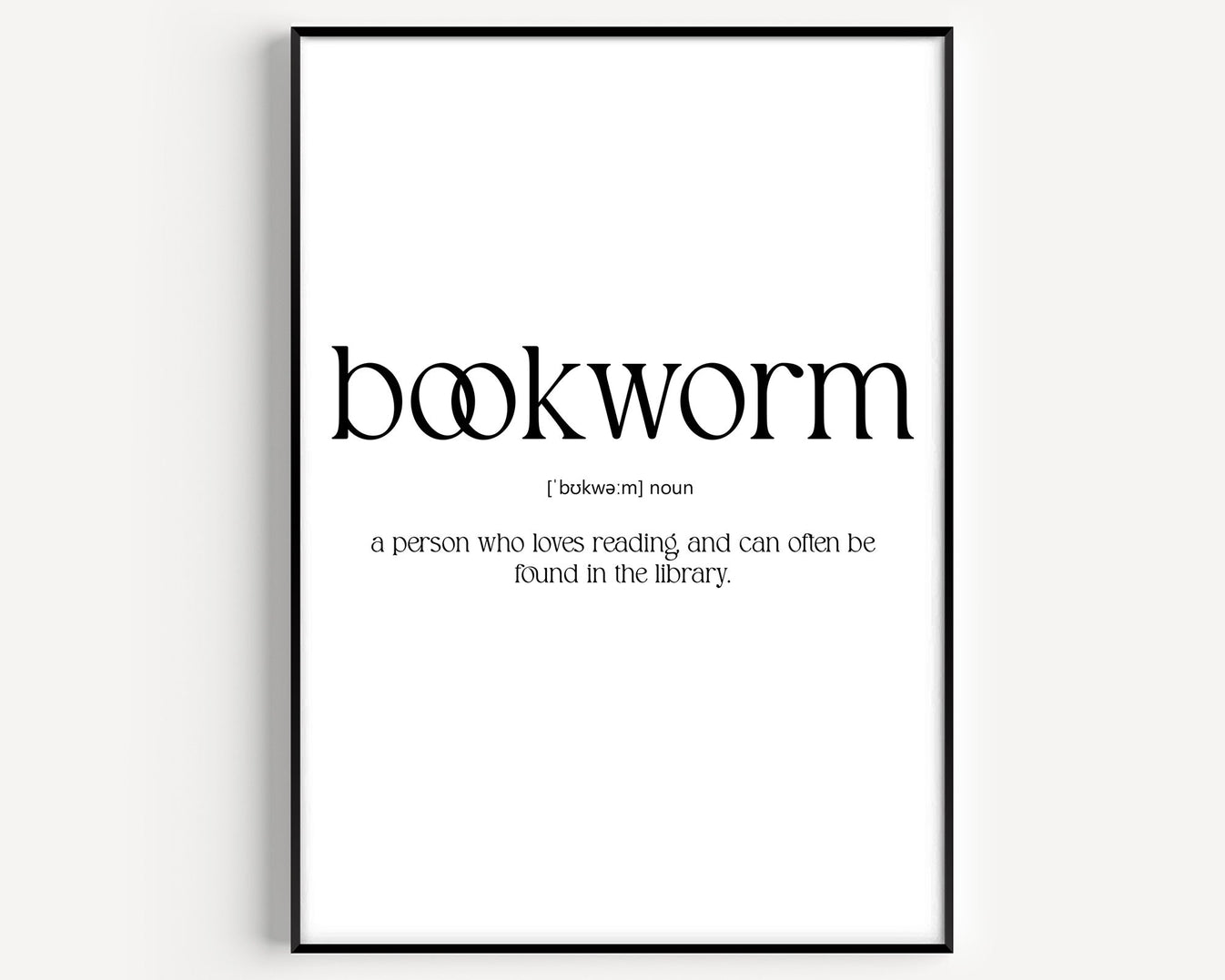 Bookworm Definition Print - Magic Posters