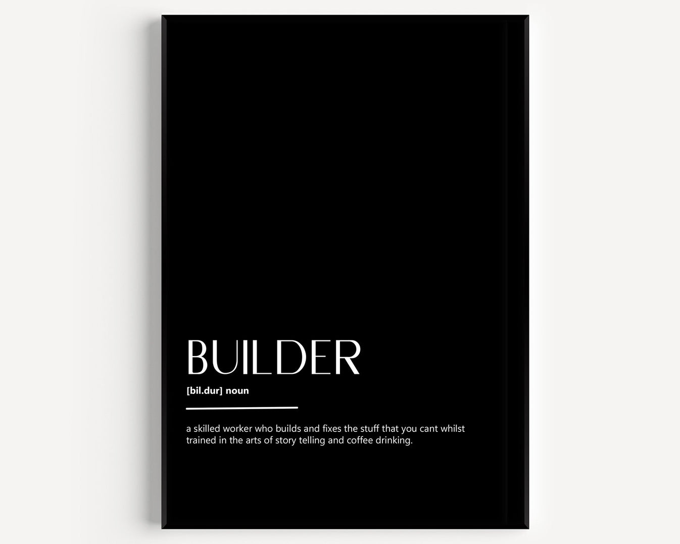 Builder Definition Print - Magic Posters