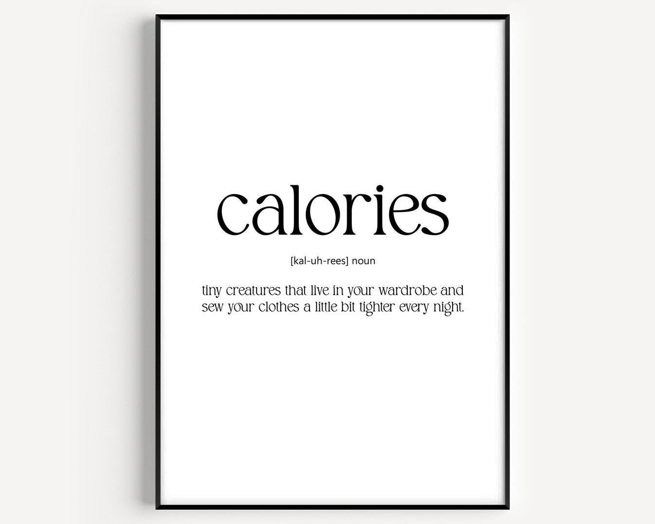 Calories Definition Print V2 - Magic Posters