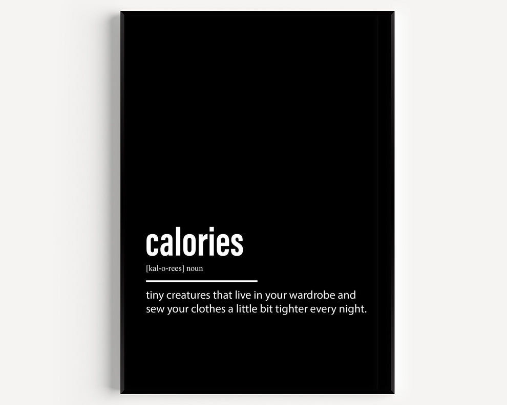 Calories Definition Print V2 - Magic Posters