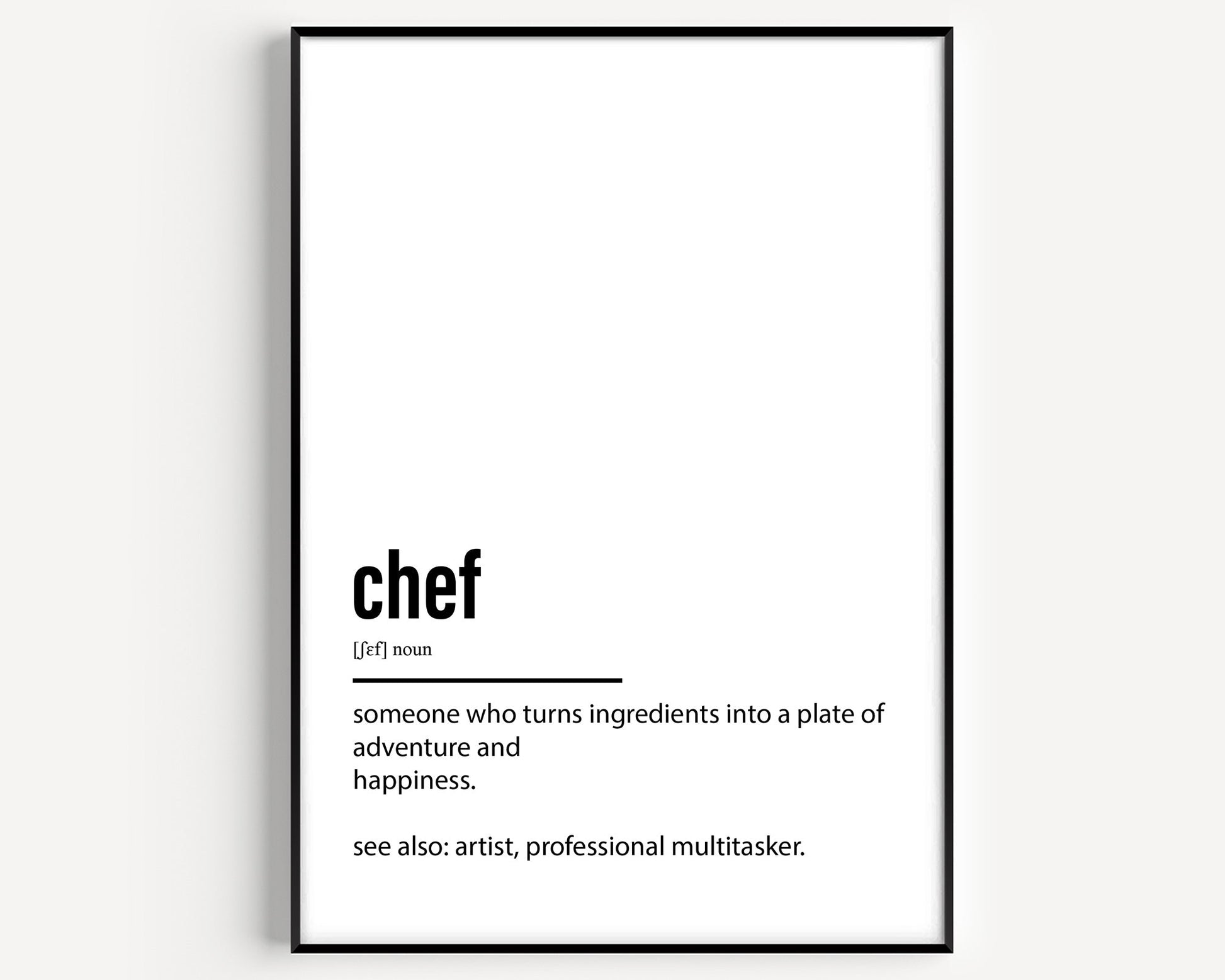 Chef Definition Print - Magic Posters