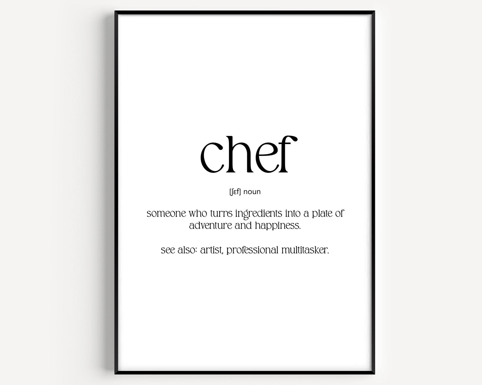 Chef Definition Print - Magic Posters