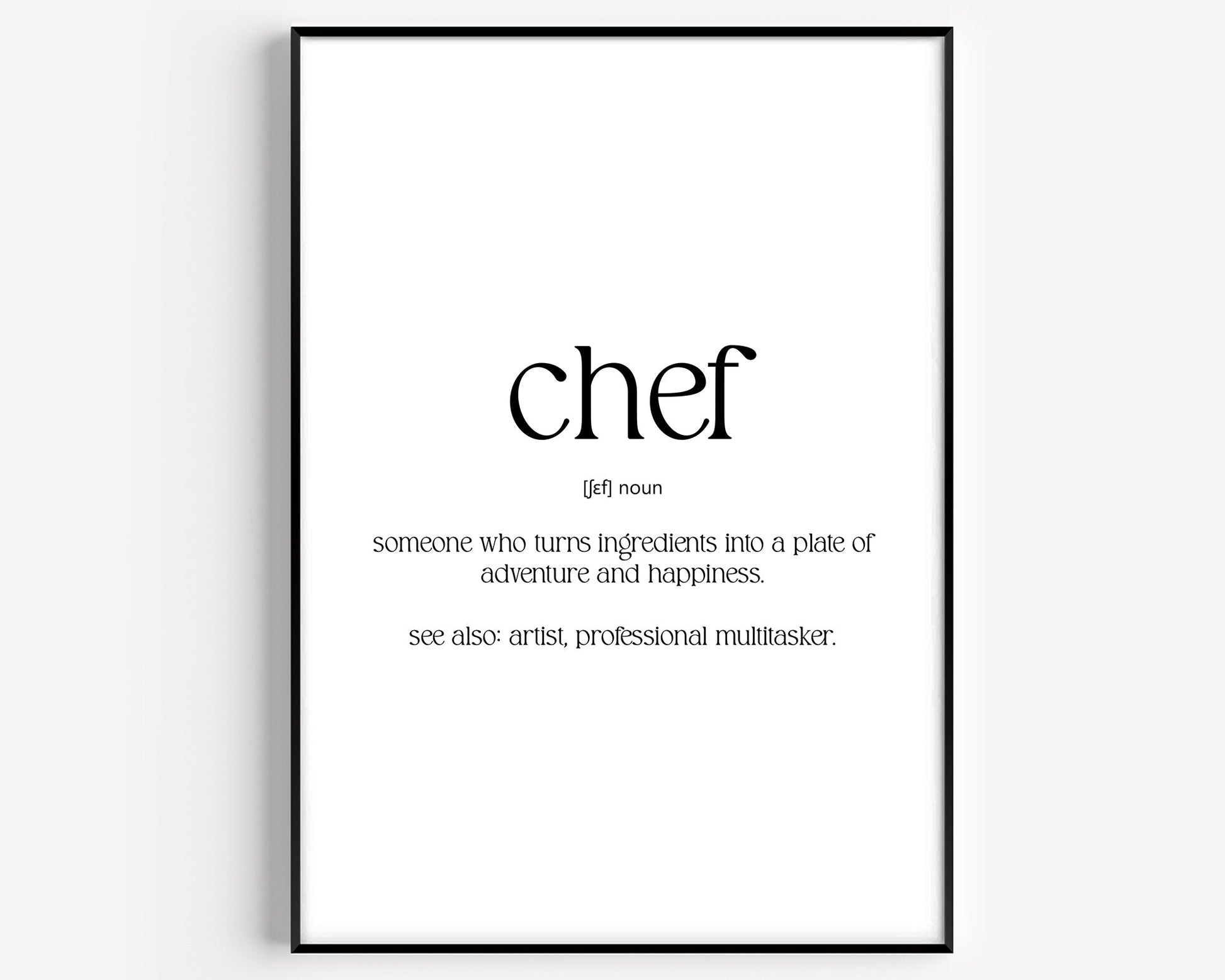Chef Definition Print - Magic Posters
