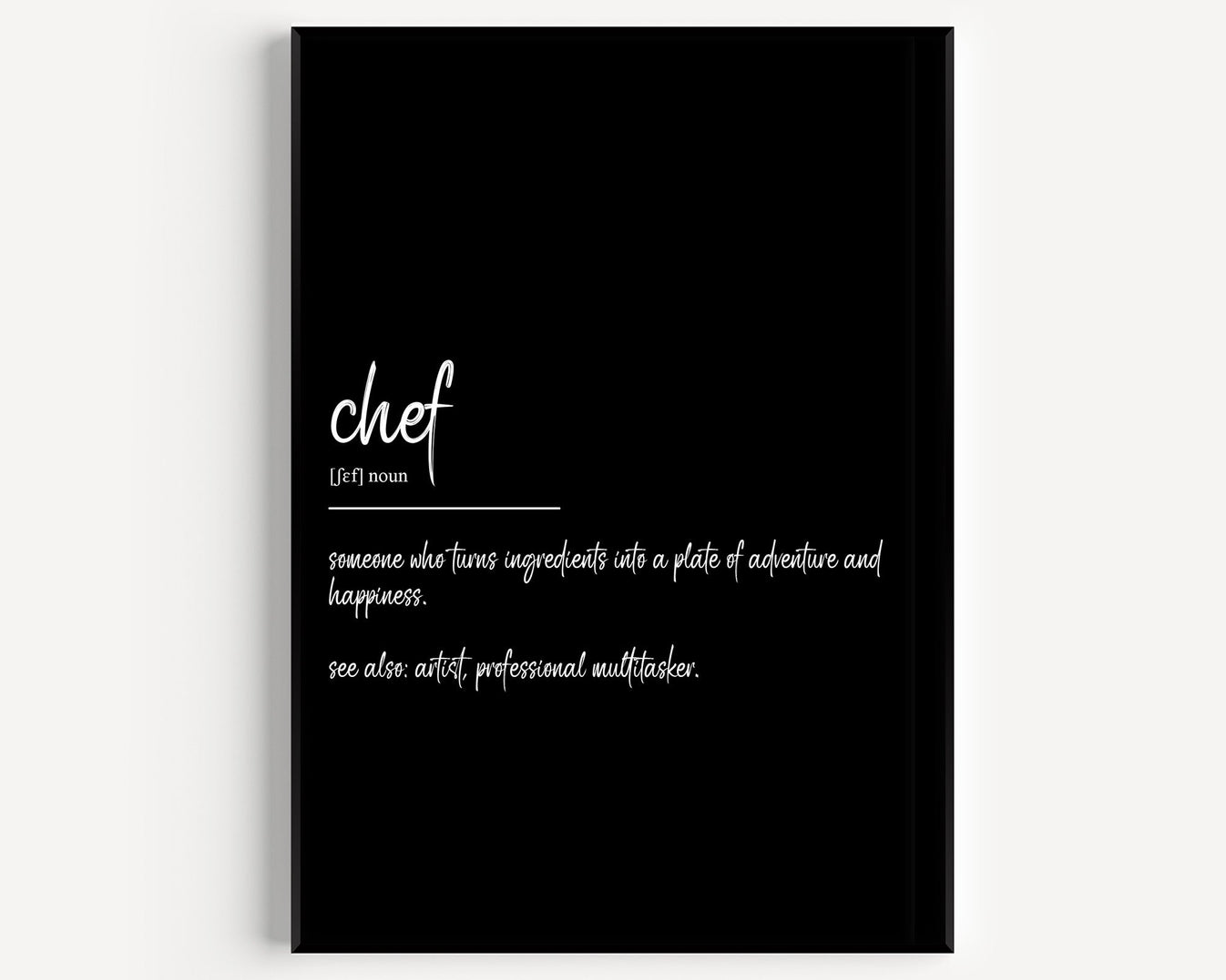 Chef Definition Print - Magic Posters