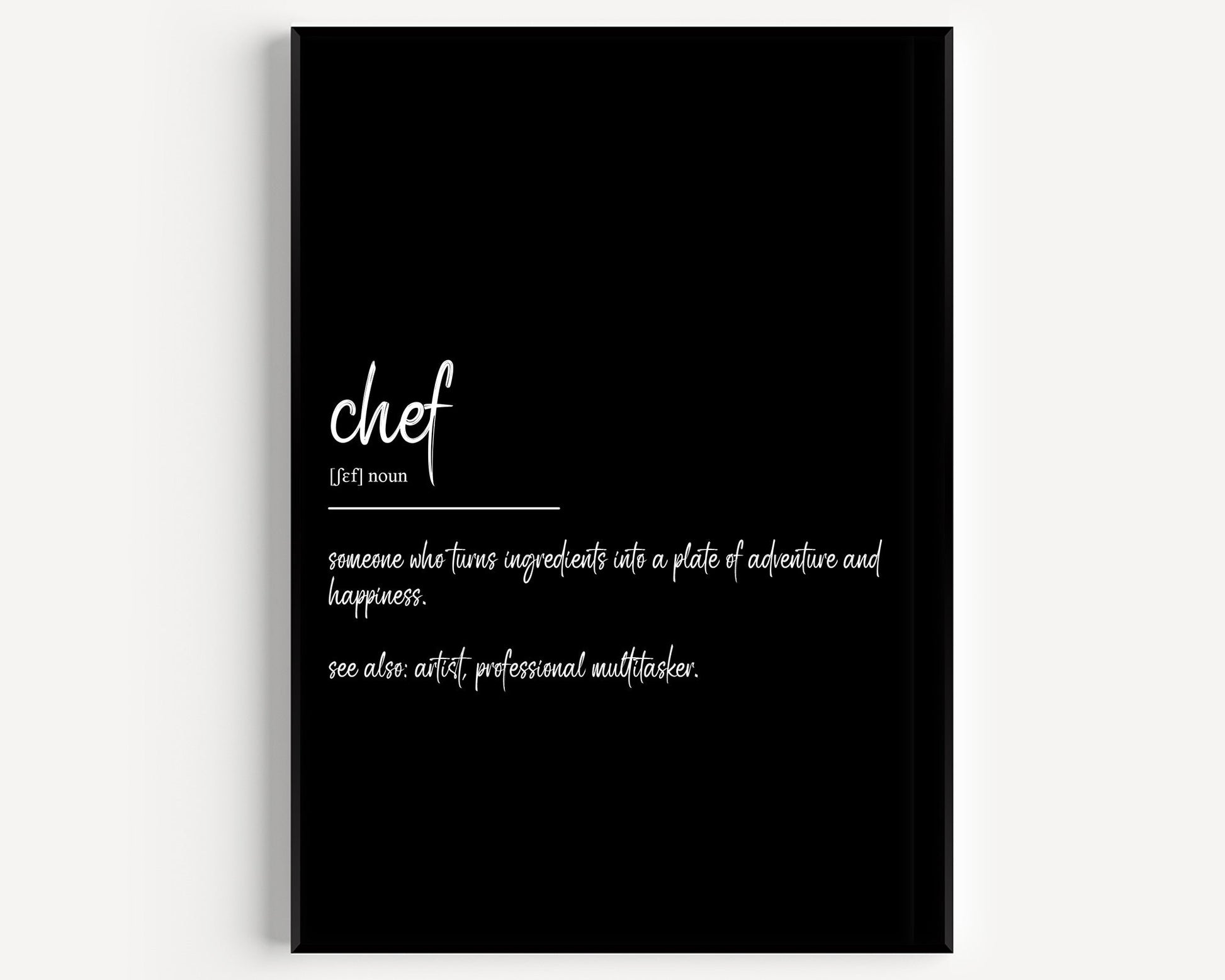 Chef Definition Print - Magic Posters