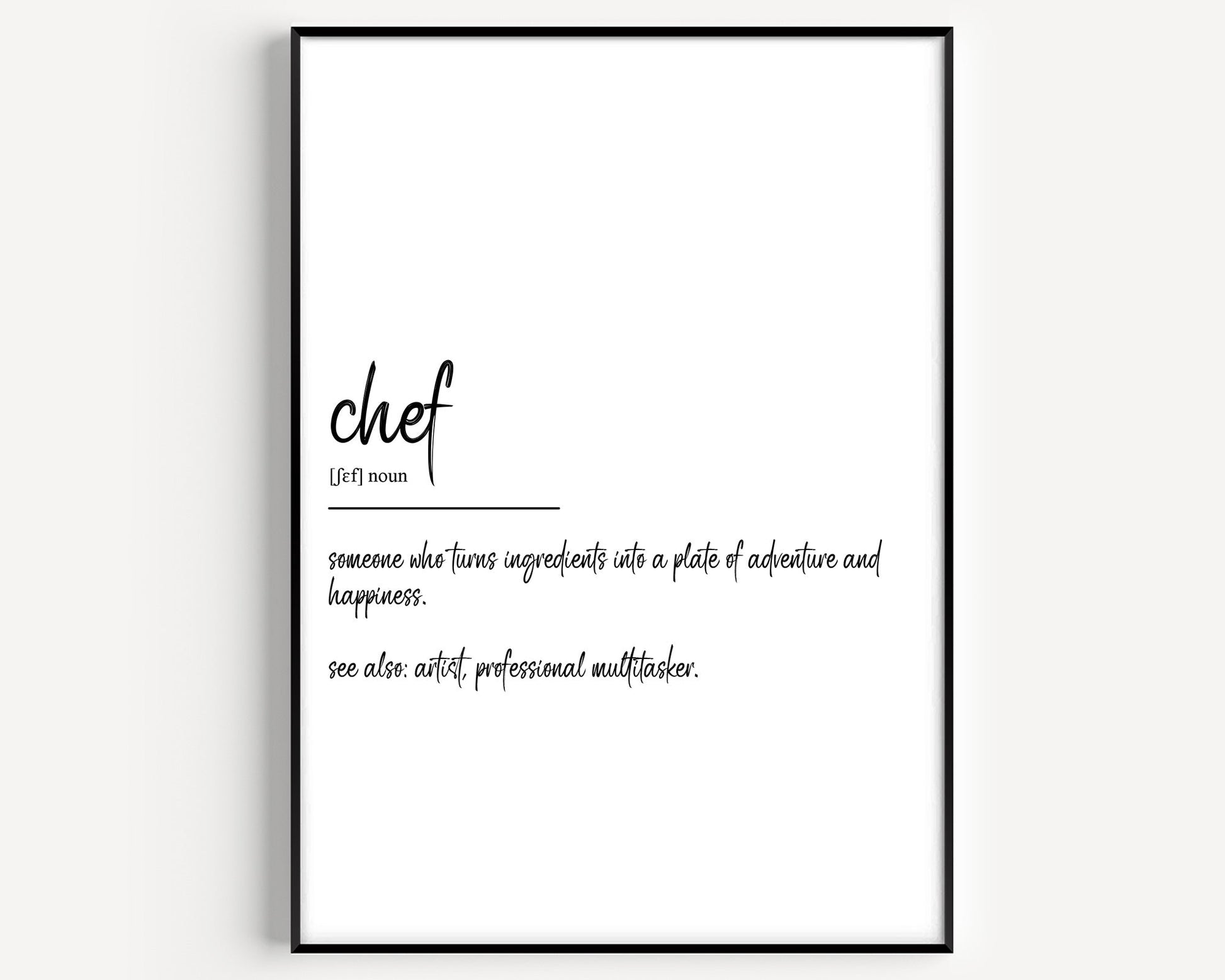 Chef Definition Print - Magic Posters