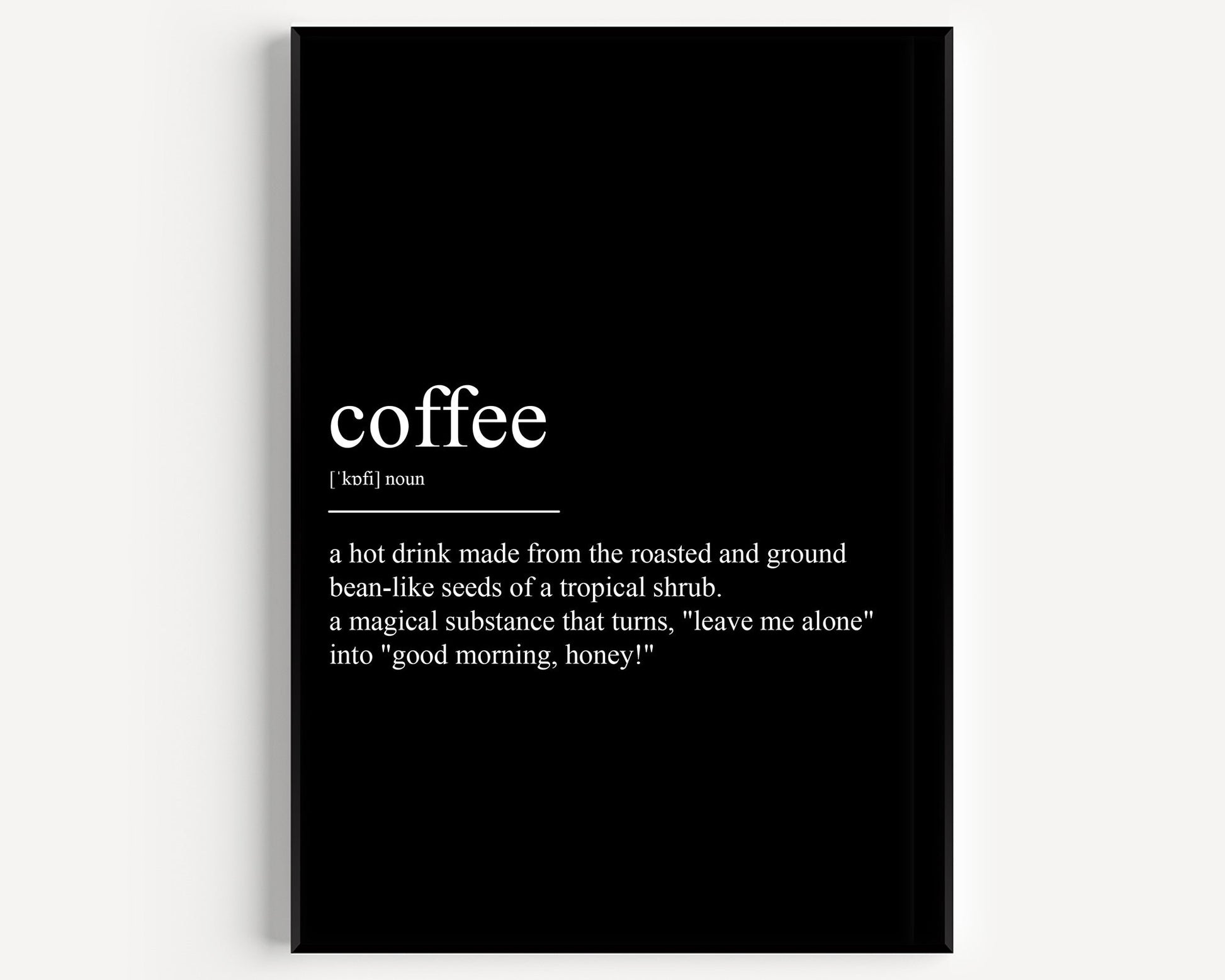 Coffee Definition Print V2 - Magic Posters